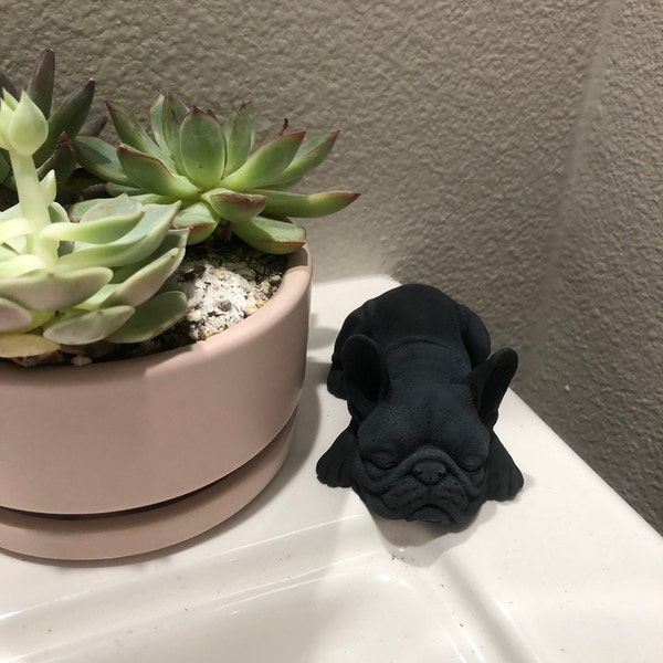 Concrete French Bulldog - Frenchie - Dog - Cement - Paperweight - Gifts ...