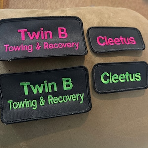 Custom personalized Embroidered Name Tag/ Embroidered Name - Etsy