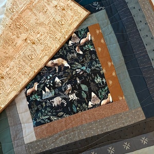 Wilderness Quilt Kit, Little Forester Fusion, Among the Pines, Mountain ...