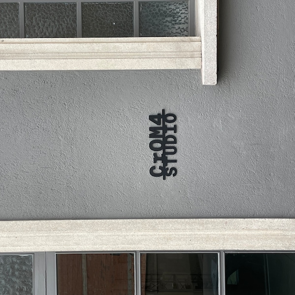 Custom House Number Metal Sign, Personalized Address Sign With Last ...