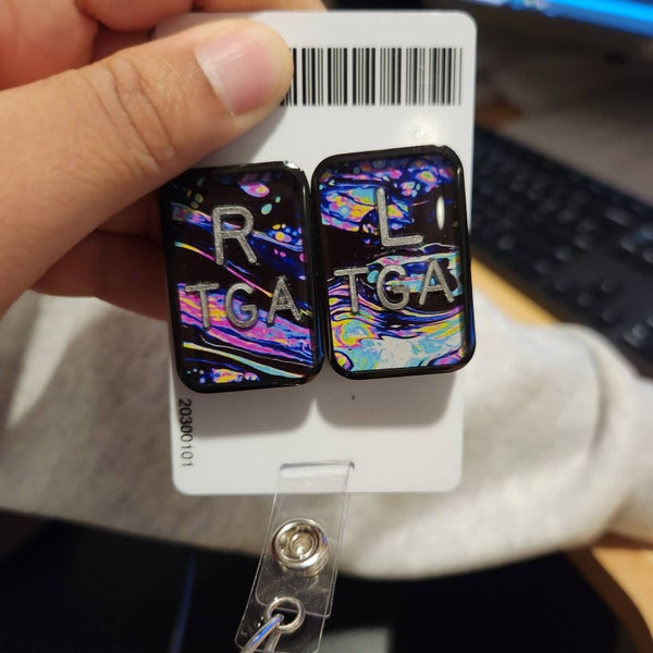 Oil Spill X-ray Markers - Fun Xray Markers With Initials - Abstract X ...