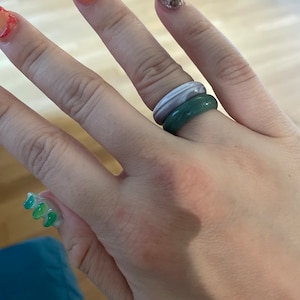Colorful Recycled Plastic Rings // Trendy and Unique Plastic Rings ...