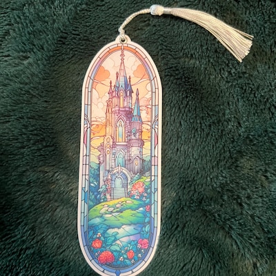 Victorian Arch Window Bookmark, Floral, Tassel Included, Thick High ...