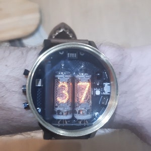 Nixie Era Vfd Numitron Smallest Ussr Tubes Iv-16 Wrist Watch | Etsy