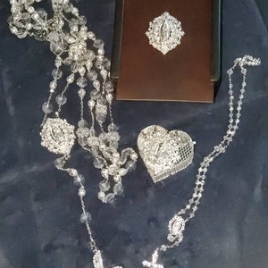 Set De Rosario, Arras Y Lazo/set of Rosary, Arras and Beautiful Wedding ...