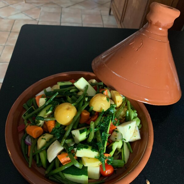 Moroccan Tagine Tagine Dish Large Size, Natural Terracotta D: 34 Cm 7/8 ...