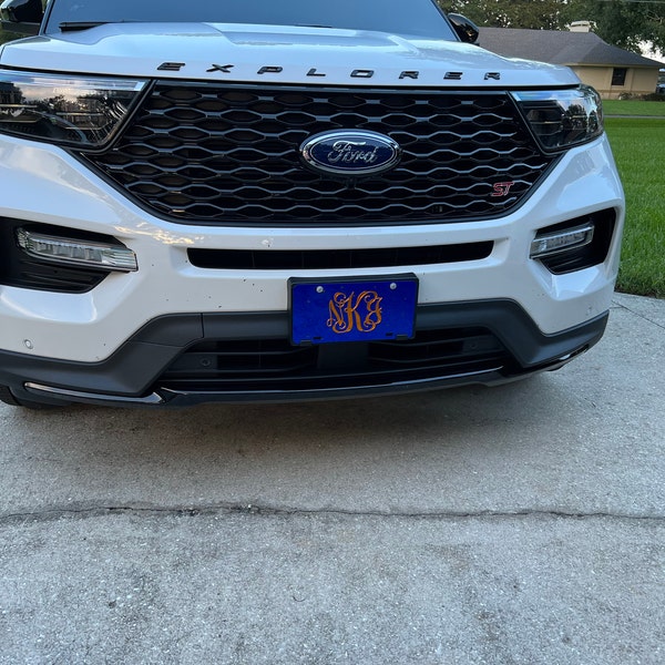 Custom Mirror "dark Blue" License Plate, Car Tag, Personalized Car Tag ...