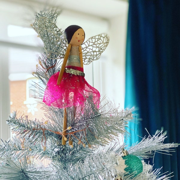 Christmas Fairy / Tree Topper / Vintage Fairy / Heirloom Doll ...