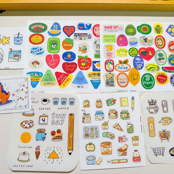 Cute Doodle Calendar. Unnumbered, Handmade Monthly Planner Calendar ...