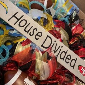 House Divided Wooden Sign - Etsy