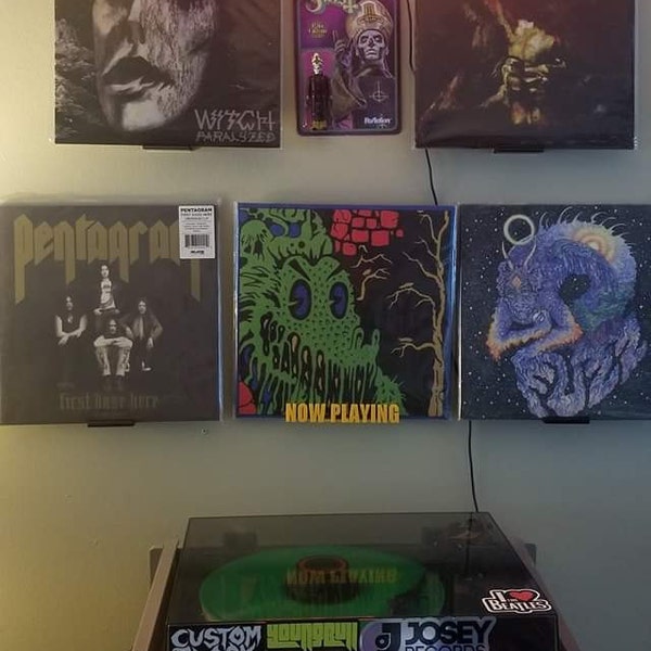 Now Playing Display Stand | Wall Mount | Vinyl Record Display Stand - Etsy