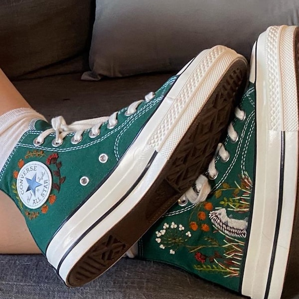 Customized Converse Embroidered Shoes Converse Chuck Taylor 1970s ...