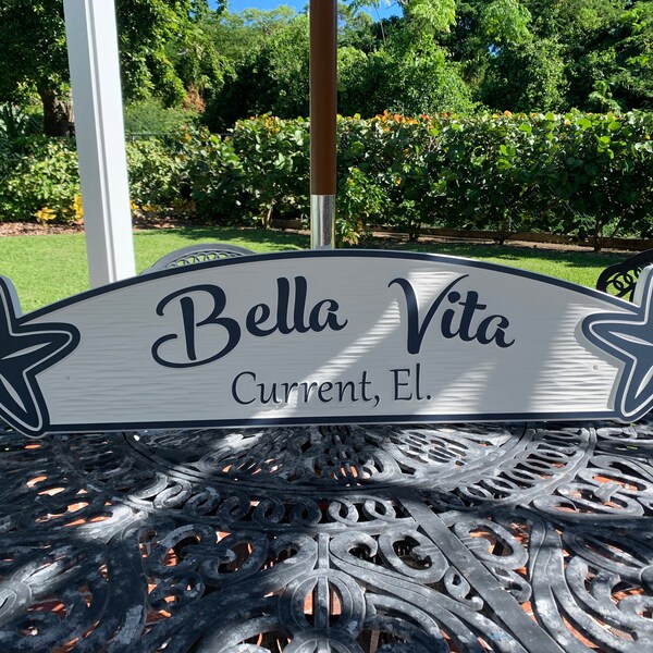 Personalized Custom PVC Sign for Your Beach Home Coastal Retreat ...