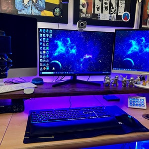 Rowlands Rustic Hand Built Monitor Shelf Stand - Etsy UK