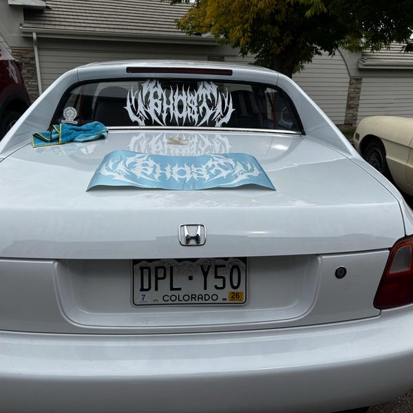 Custom Gotchic V2 Windshield Car Decal - Insert Your Own Text - Etsy