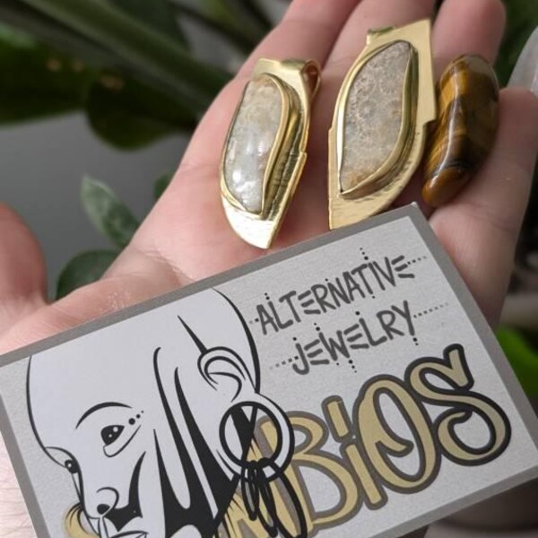 6 Gauge Copper Ear Hanger, Ear Weights, Cyborg Ear Hangers, Alien ...