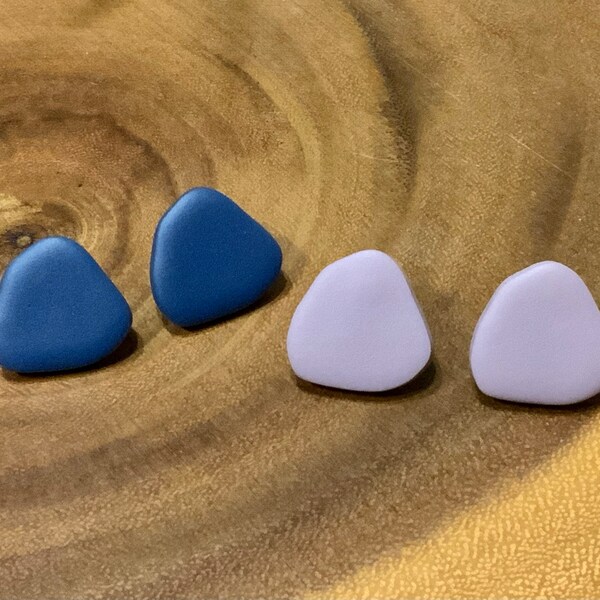 Red & Pink Clay Earrings, Lightweight Polymer Clay Earrings, Nickel ...