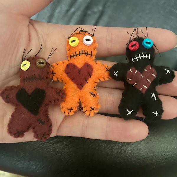 Mini Voodoo Dolls-tiny Voo Doo Dolls-halloween Decor-primitive-zombie ...