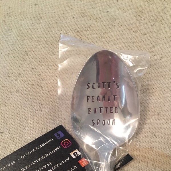 Personalized Peanut Butter Spoon | Gift for Dad | Gift for Him | PB&J ...