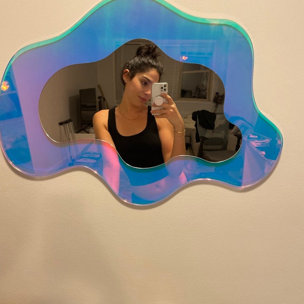 XL Wiggly Life Reflector Large and X-large - Wavy Acrylic Mirror Wiggly ...