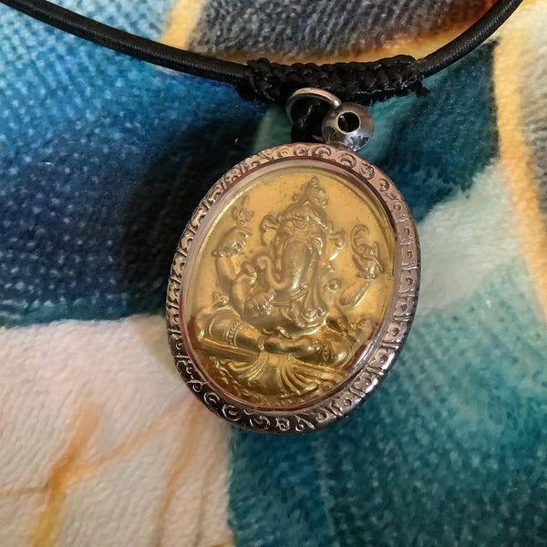 Gold Hindu God Ganesh Magic Ring From Deva Holy Place / Powerful Lucky ...