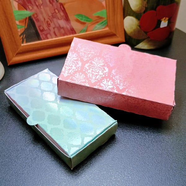 Rectangular Gift Box Template, No Glue Box, SVG, PDF, 8.5x11, A4, A3 ...