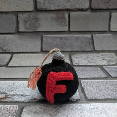 Crochet F Bomb Pattern, F-bomb Pattern, Cuss Bomb, Curse Bomb, F Bomb ...