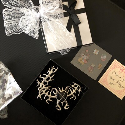 Y2k Grunge Cyber Spiky Heart Necklace, Goth Alt Jewelry, Statement ...