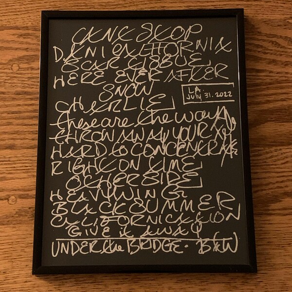 CUSTOM Setlist - Foiled Concert Souvenir Setlist - **choose Your Own ...