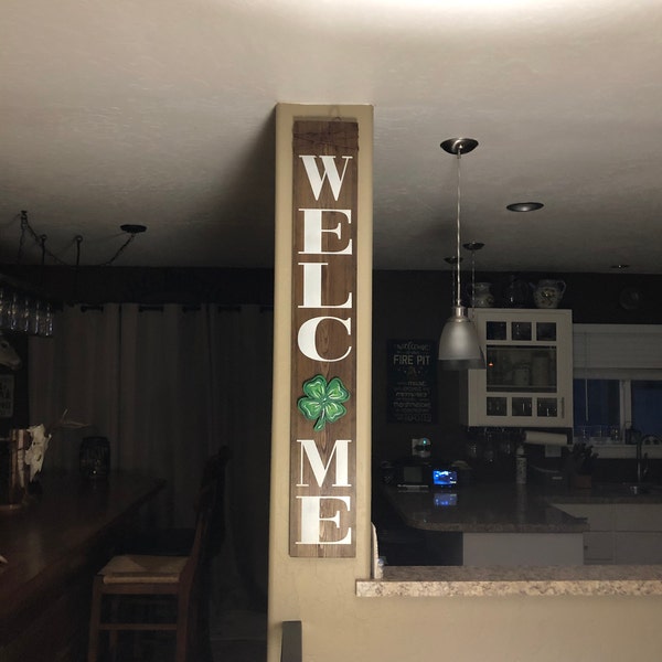Vertical Interchangeable Welcome Sign, Welcome Porch Sign, Welcome Sign ...