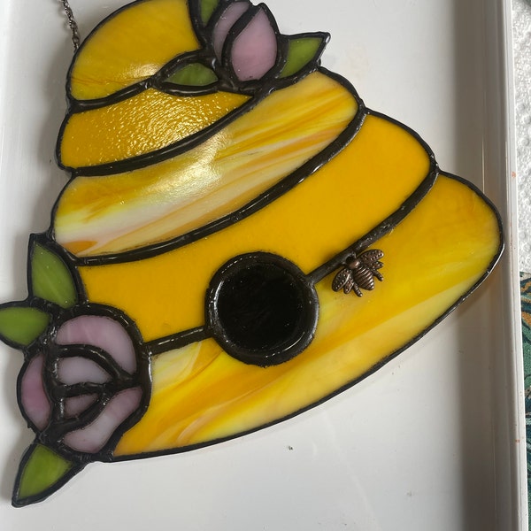 Beehive Stained Glass Pattern, Beginner Stained Glass Patterns, PDF and ...