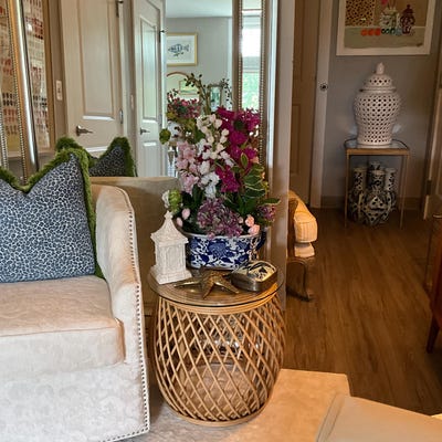 Faux Plant Urn Filler, Spring and Summer Front Porch Urn Drop in ...