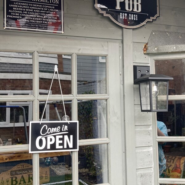 Personalised Licensee Aluminium Metal Sign Customised With Your Words ...