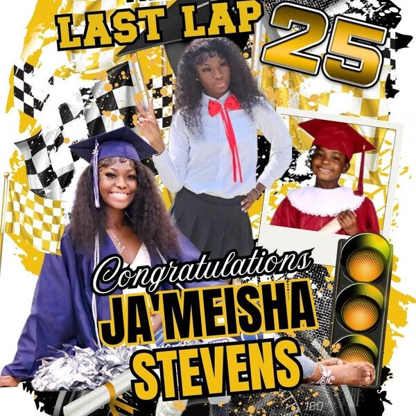 Graduation 3D Tee Shirt Design File, the Last Race Theme, Editable in ...