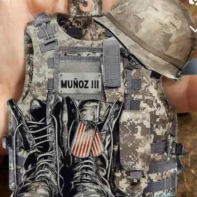 Personalized Police Bulletproof Vest Keychain Gift for Police, Police ...