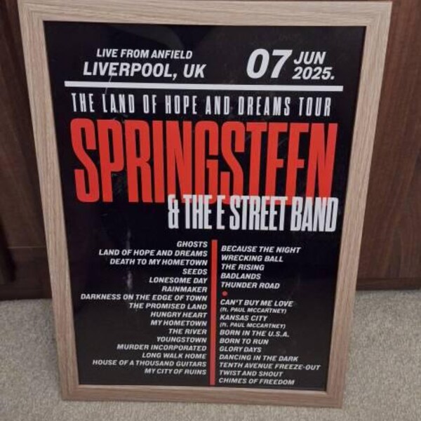 Central Cee 2025 UK Setlist Poster Print – Live Concert, Gig ...