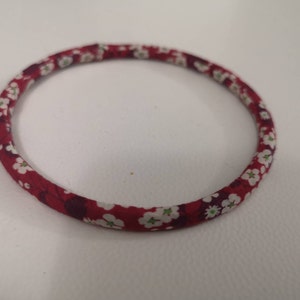 Flexible Waterproof Bracelet in Multicolored Wax fabric 195 4 Widths to ...