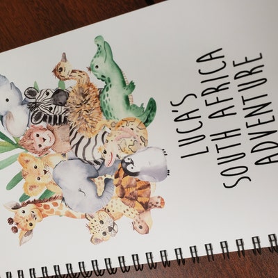 Safari Animals Notebook // Personalized Kid's Journal // Safari Animal ...
