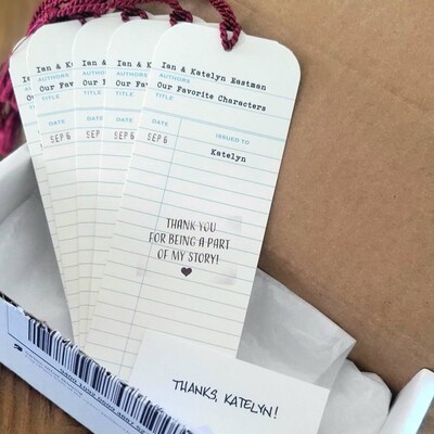Personalized, Library Check-out Card Wedding Bookmark Place Cards - Etsy