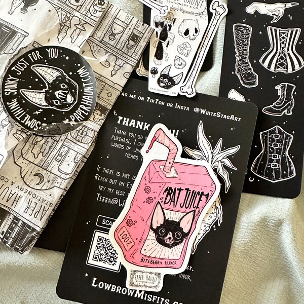 Bat Juice STICKER- Vampire Juice Box- Spooky Cute - Pastel Goth - Etsy