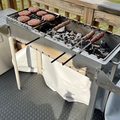 Large Heavy-duty STAINLESS Steel BBQ Grill / MANGAL 11 Ga 3mm - Etsy