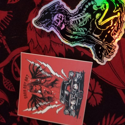 Werewolf Foil Hologram Vinyl Sticker Decal Wolf Wolfman Spirit Ghost - Etsy