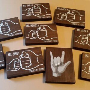 Handmade Wooden ASL Sign Language Decor i Love You Wall Decor Sign - Etsy
