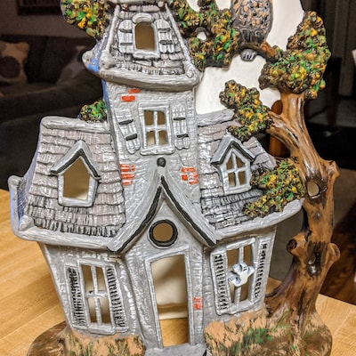 Haunted House Ceramic Haunted House Ceramic Bisque House Ceramic Bisque ...