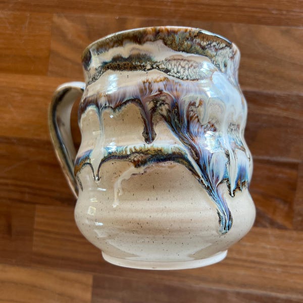 Potbelly Mugs Montana Ranch Glaze Design Stoneware Curvy in All the ...