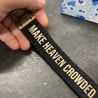 Make Heaven Crowded Keychain, Christian Key Fob, Jesus Keychain ...