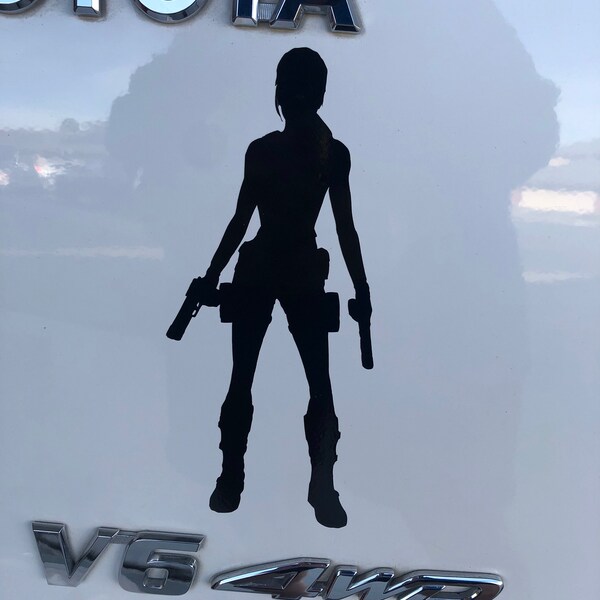 Tomb Raider Lara Croft Vinyl Decal Sticker - Etsy