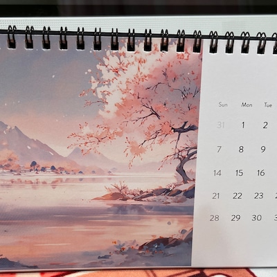 Kawaii Anime Animals Desk Calendar, Cute Animal Patterns, Cute Home ...