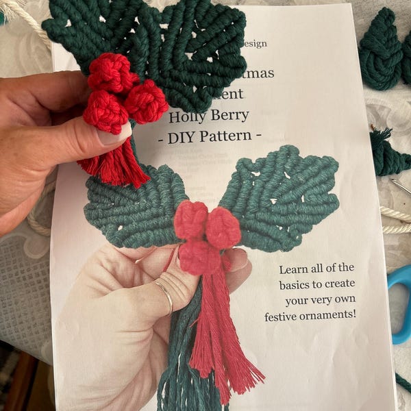 DIY Pattern Macrame 3D Sculpture Flower Instructions, Macrame Tutorial ...