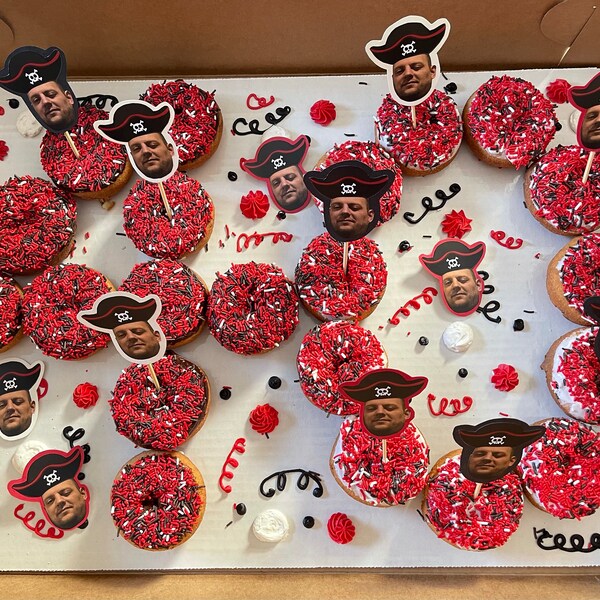 Pink Groom Face Cowboy Hat Banner for Last Rodeo Bachelorette Party or ...